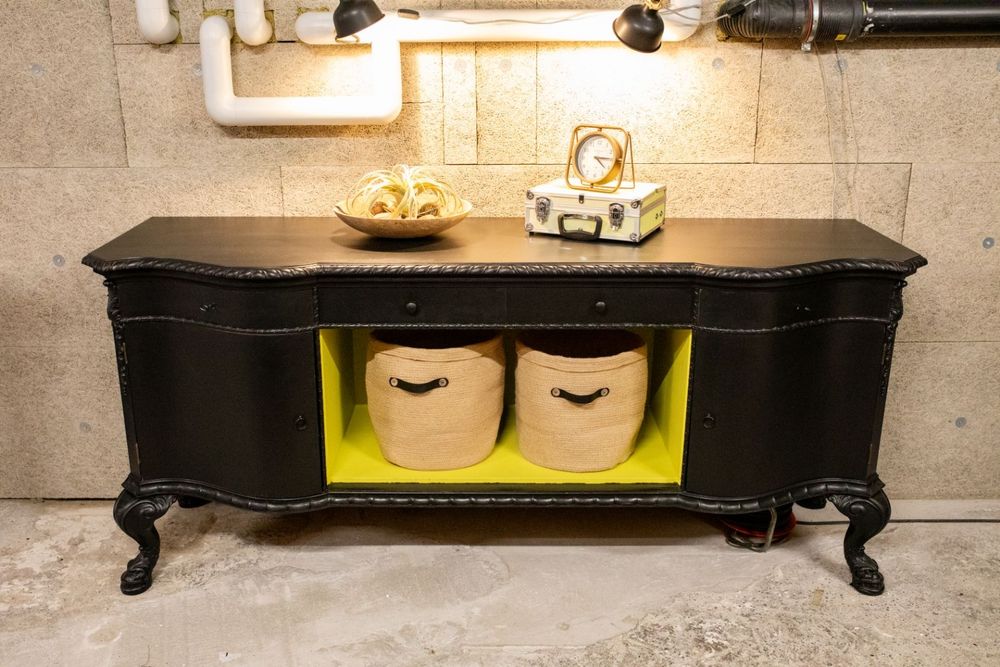 Sideboard schwarz, upcycling modern (Gebraucht) in Mettmenstetten für CHF 1000 – nur Abholung ...