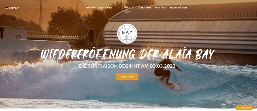 Surf-Ticket ALAIA BAY: 2 Eintritte bis 15. April 2023 | Kaufen auf Ricardo