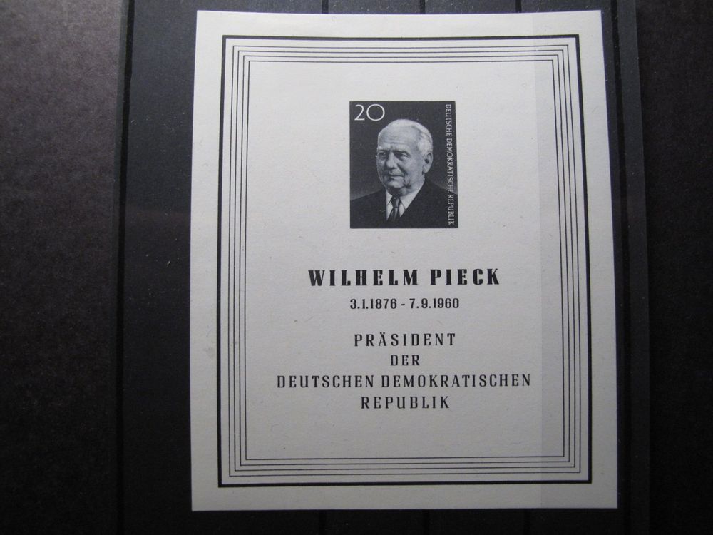 DDR 1960 Wilhelm Pieck Block 16 ** | Kaufen auf Ricardo