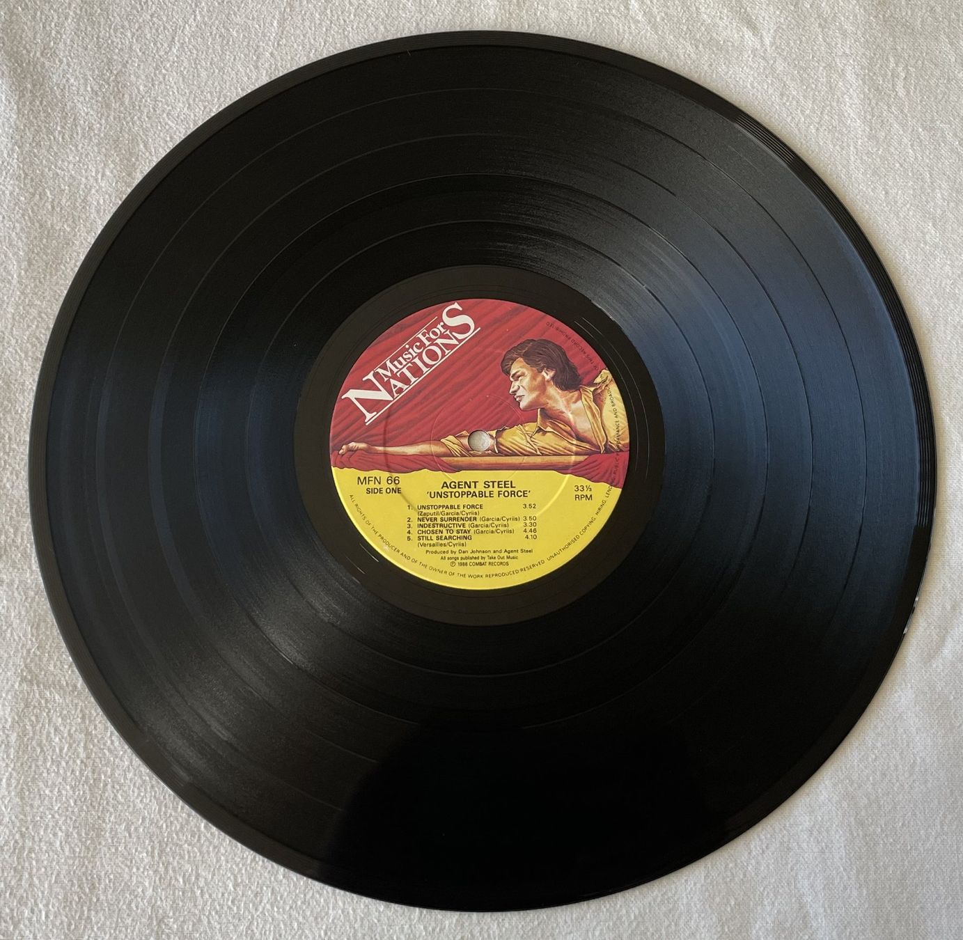 Agent Steel – Unstoppable Force - LP - 1986 - First Press (Gebraucht ...