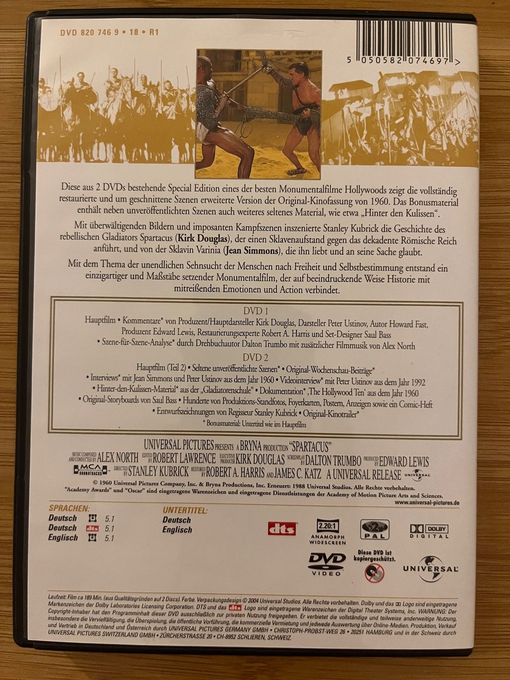 Spartacus (1960) DVD 📀 - Special Edition (Neu (gemäss Beschreibung)) in Sierre für CHF 9.95 ...