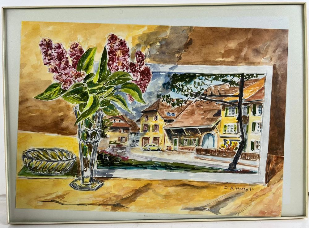 Stilleben Aquarell Signiert. | Kaufen auf Ricardo