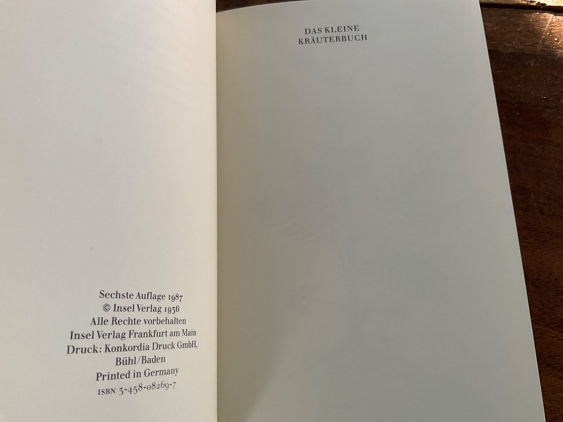 Das kleine Kräuterbuch: Einheimische Heil-, Würz- und Duftpf (Gebraucht ...