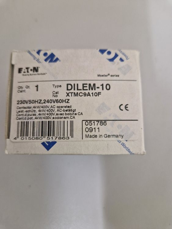 3× Eaton DILEM-10 (XTMC9A10F) – Mini-Schütze / Contactors – (Neu und ...