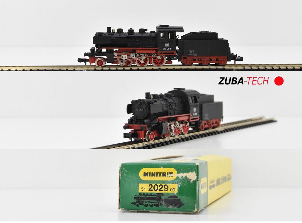 Minitrix 2029 Dampflok BR 24 DB Spur N Analog mit OVP (Gebraucht) in St ...