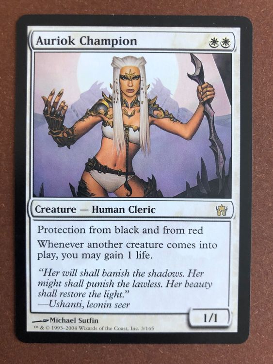Magic/MTG - 1x Auriok Champion - ENG - Fifth Dawn (Gebraucht) in Wittenbach für CHF 4 – mit ...