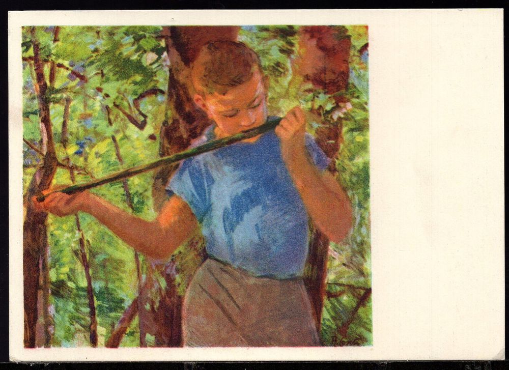 BASEL 29.XII.39 Pro Juventutekarte No 192 Knabe mit Flöte (Gebraucht ...