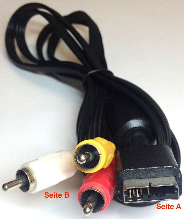 Sony Playstation Composite Adapter RCA TV/AV Kabel Playst, (Gebraucht ...