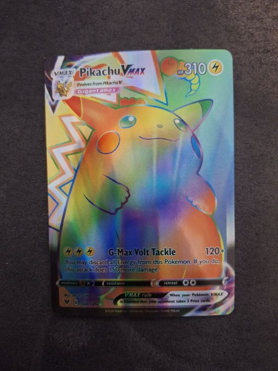 Pikachu Vmax Rainbow Rare 188/189 | Kaufen auf Ricardo