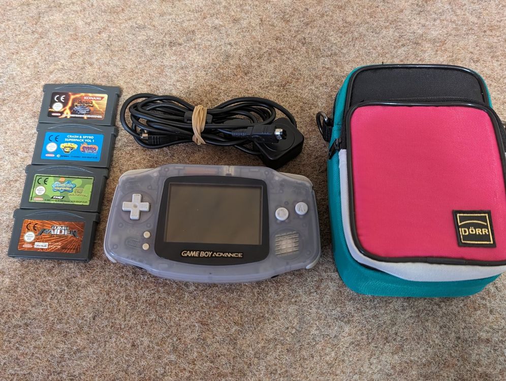 Gameboy Advance Transparent + 4 Spiele | Nintendo GBA | Kaufen auf Ricardo