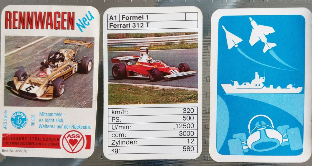 Auto Quartett Rennwagen ASS | Kaufen auf Ricardo