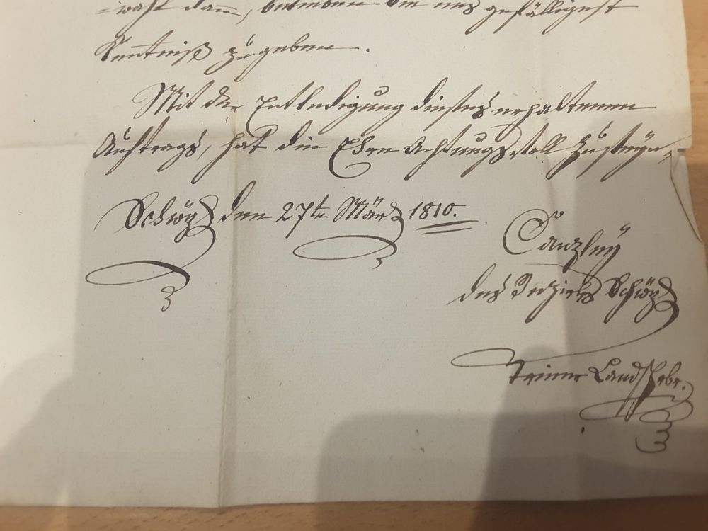 Faltbrief Vormundschaft Schwyz 27.3.1810,Stabstempel Schwitz | Kaufen ...