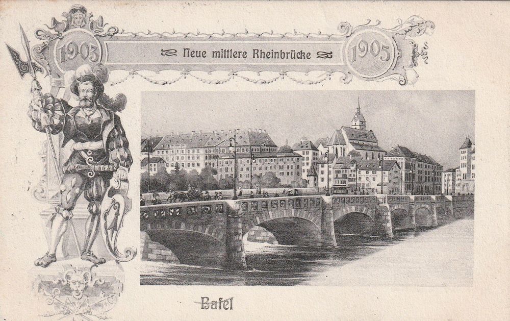 Basel-neue mittlere Rheinbrücke 1905 (Gebraucht) in uttwil für CHF 8.5 – mit Lieferung auf ...