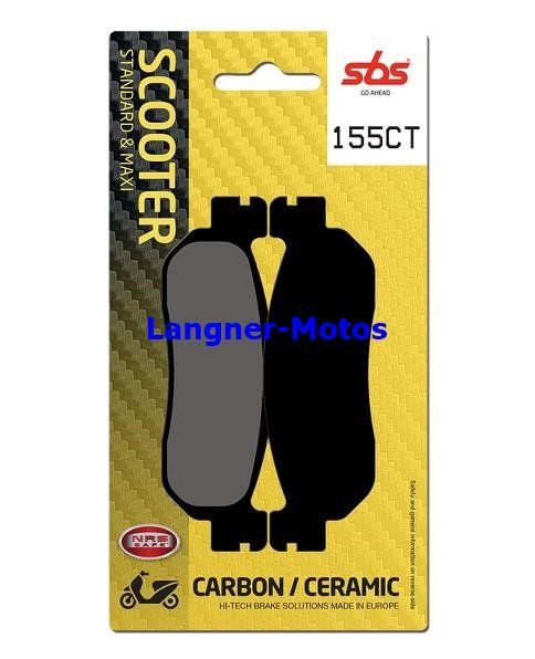 Bremsbelag SBS 155 CTYAMAHA YP XMAX 125-250 Majesty DX 250 (Neu und ...