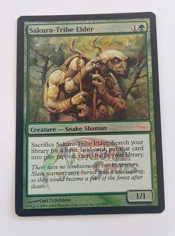 Magic the Gathering Karte Sakura-Tribe Elder foil DCI | Kaufen auf Ricardo