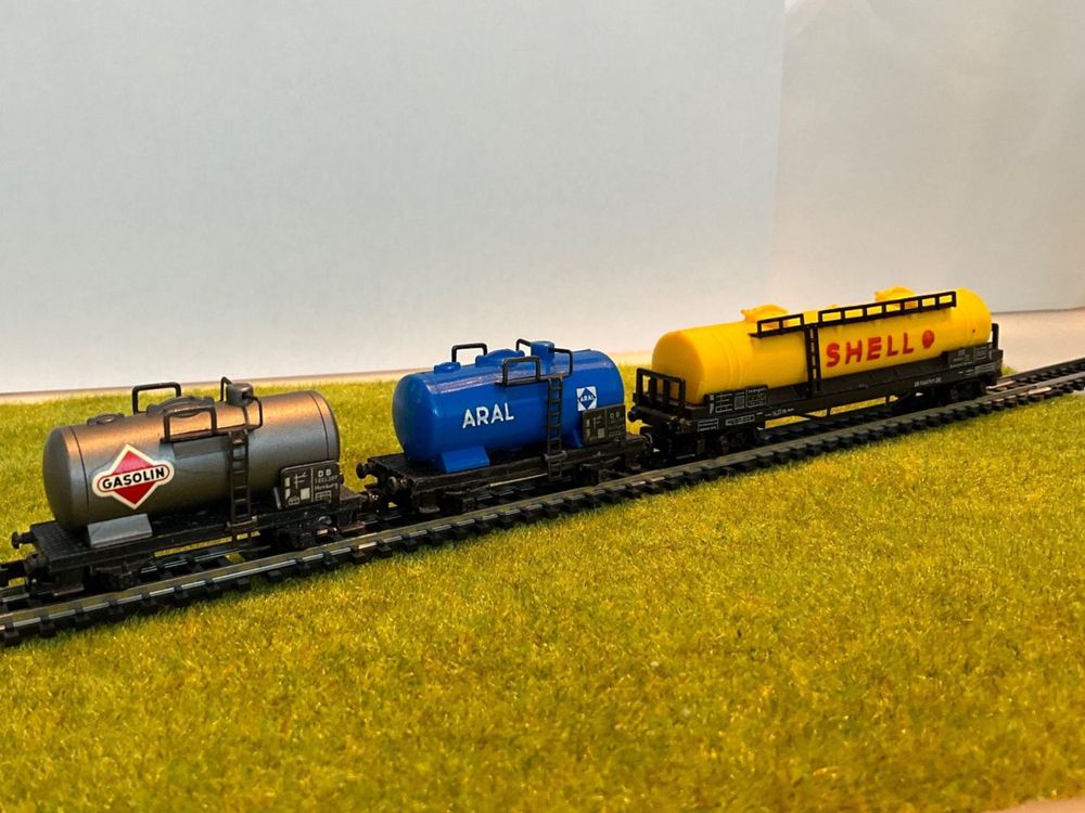 Arnold 3 x Kesselwagen Gasolin Aral Shell Spur N (Gebraucht) in ...