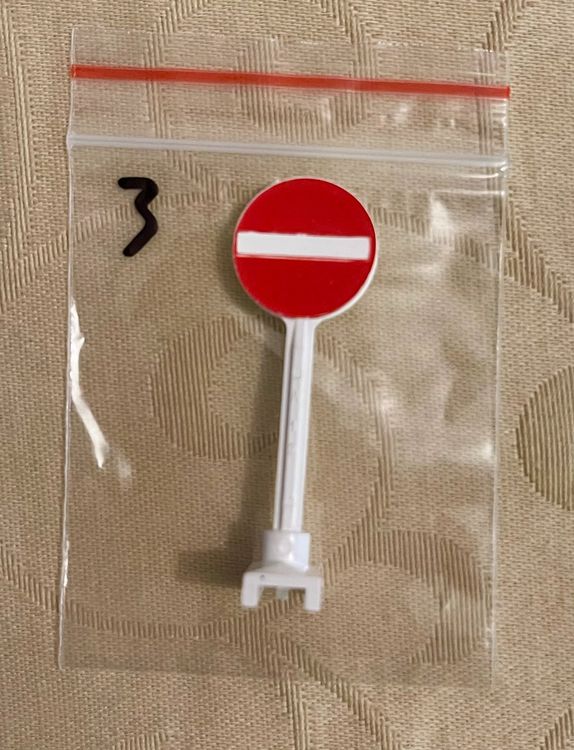 Lego 1 x Road Sign Round with No Entry / Thoroughfa - 14pb09 | Kaufen ...