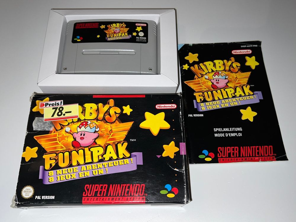 SNES Spiel - Kirby's Fun Pak (OVP) - selten (Gebraucht) in Zürich für ...