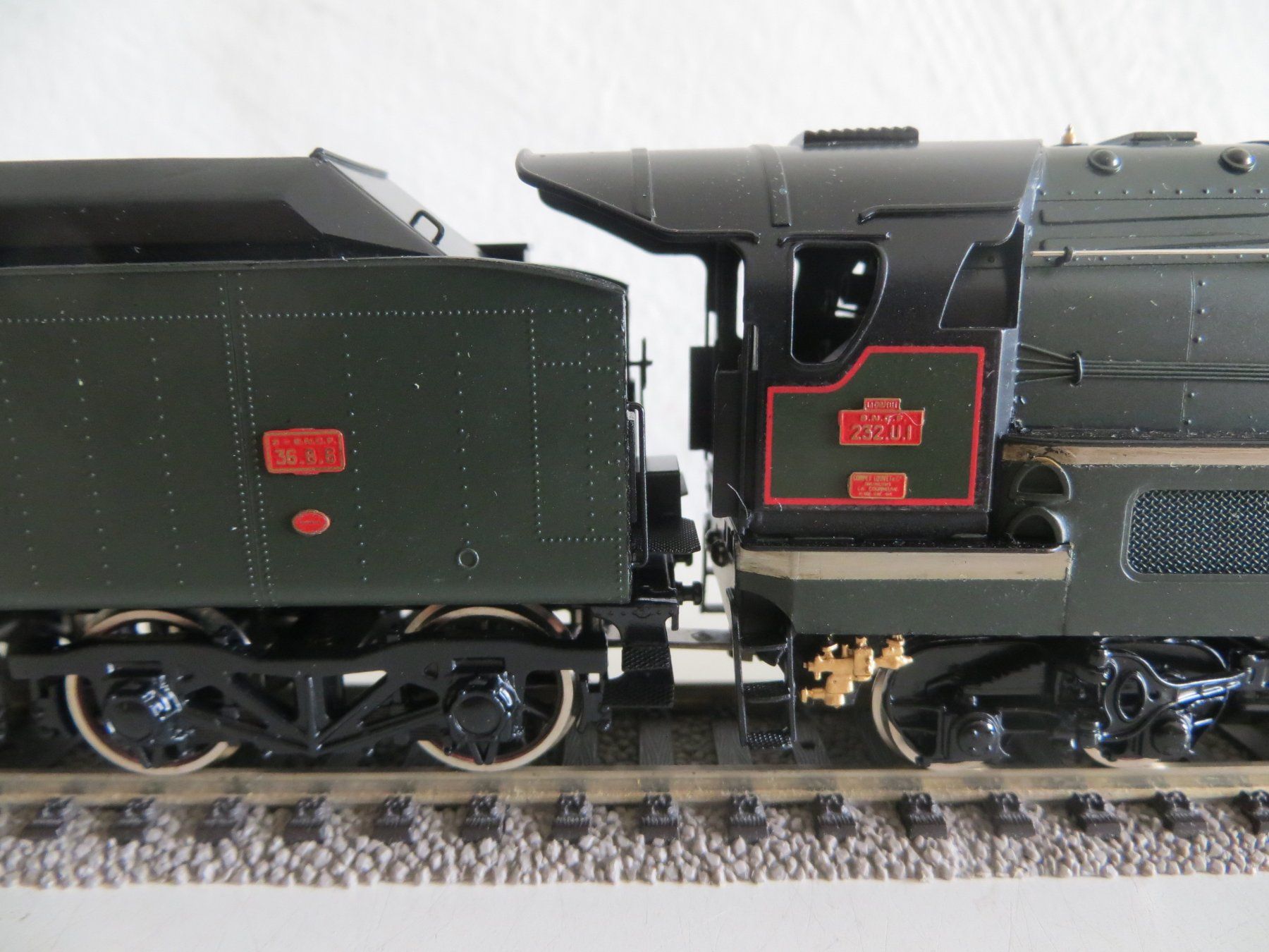 Metrop H0: Dampflok 232 U 1 grün, SNCF, 512, OVP, GS, top (Neu (gemäss ...