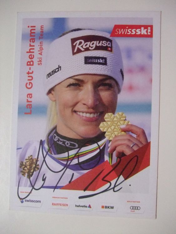 LARA GUT-BEHRAMI (CH) SKISTAR HANDSIGNIERT AK ! | Kaufen auf Ricardo