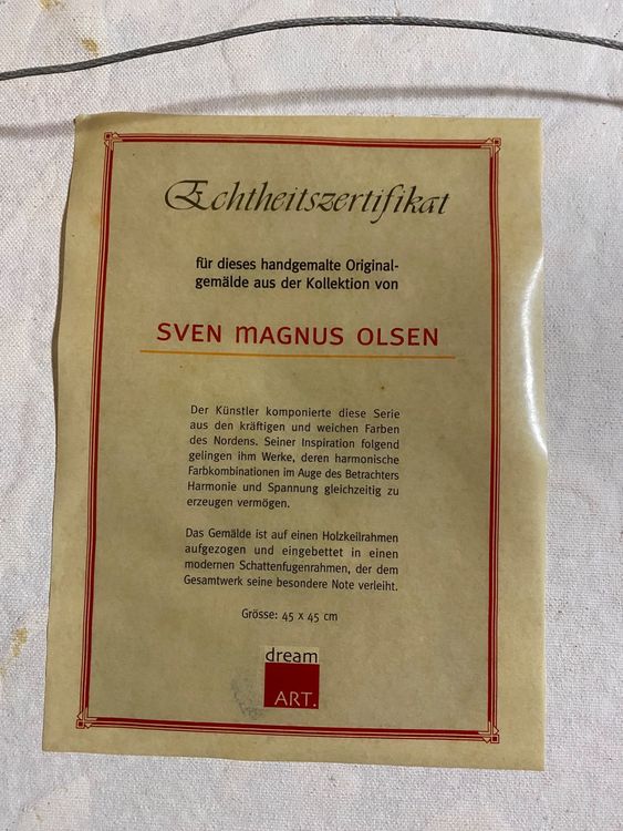 2 Bilder - Originalgemälde von Sven Magnus Olsen | Kaufen auf Ricardo