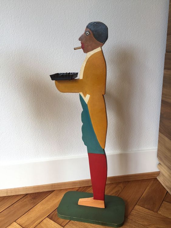 antiker Butler /stummer Diener Holzfigur | Kaufen auf Ricardo