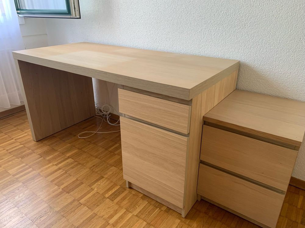 Wunderschone Schreibtisch Holz Ikea Fotos