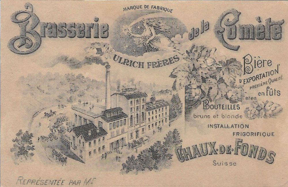 La Comète Brasserie, Bière Ulrich Frères, carte de visite (D'occasion ...
