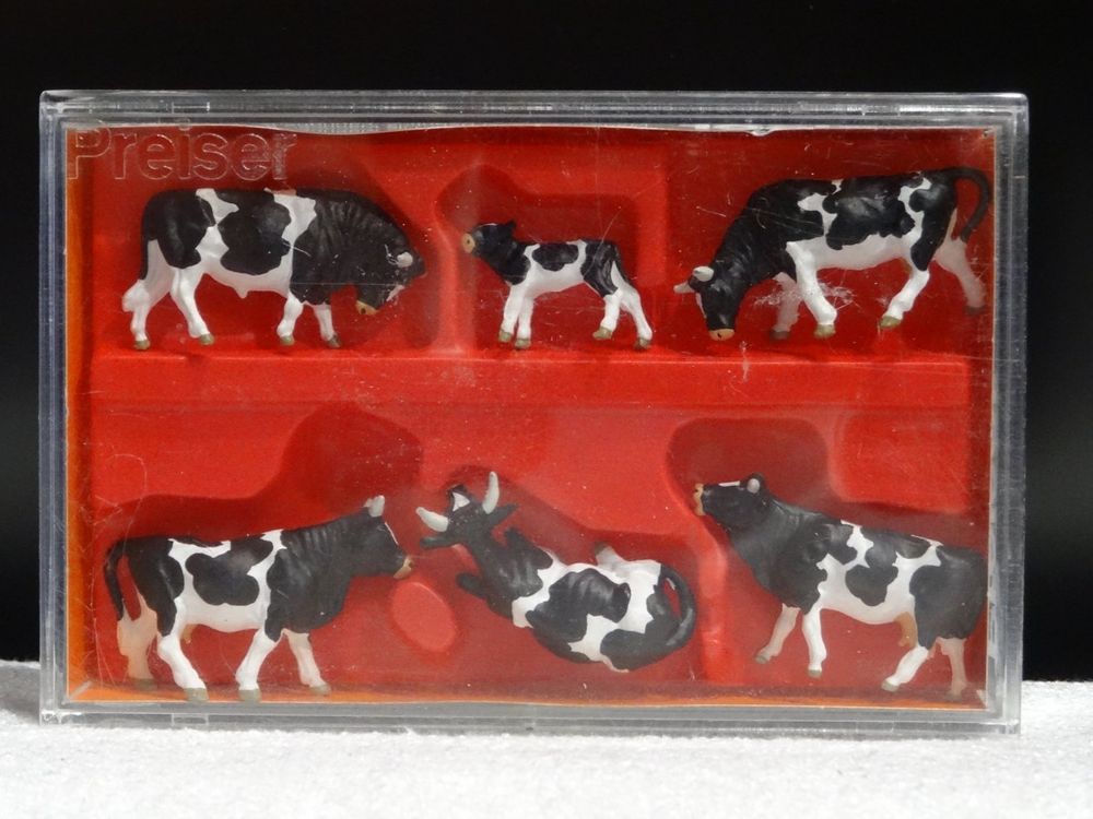 Preiser 10155, Kühe, schwarz - weiss, (Neu (gemäss Beschreibung)) in ...