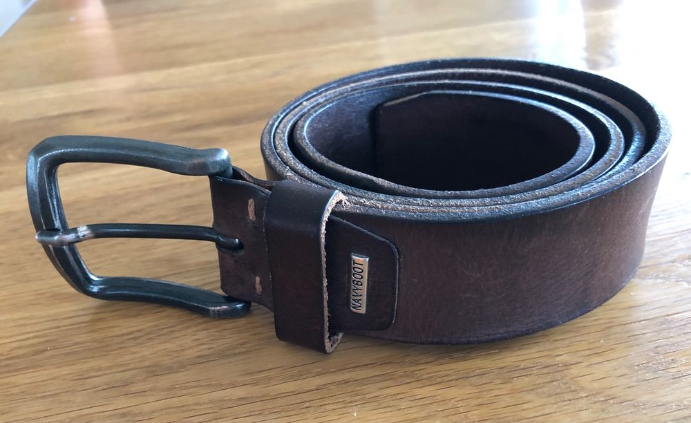 Gürtel braunes Leder 100cm Navyboot | Kaufen auf Ricardo