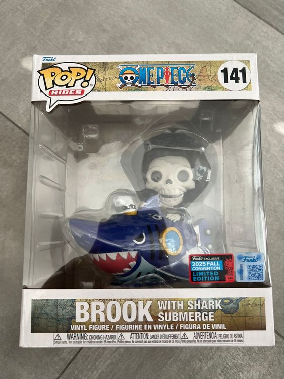 Funko POP! Rides Deluxe Animation One Piece Brook with Shark (Neuf avec ...