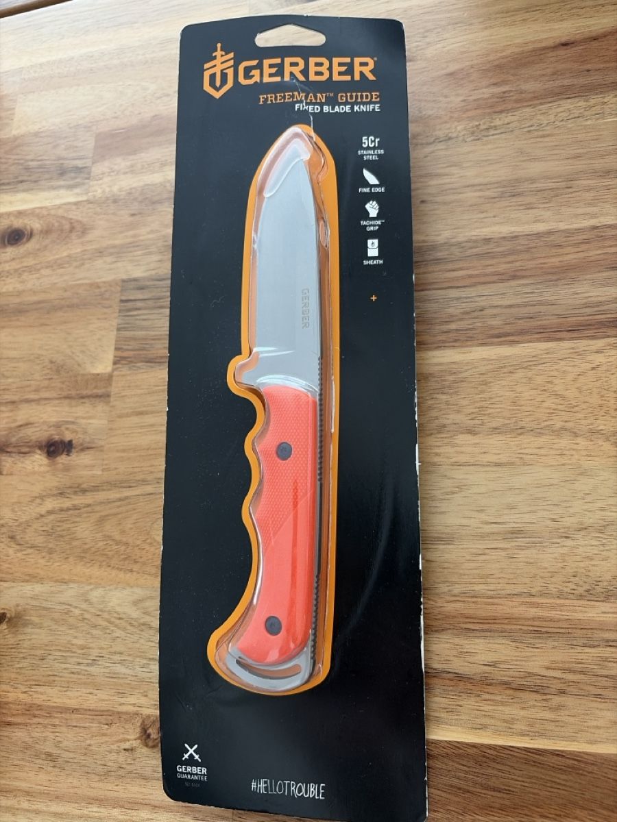 Gerber Freeman Guide Fixed Blade Messer f. Camping & Outdoor (Neu ...