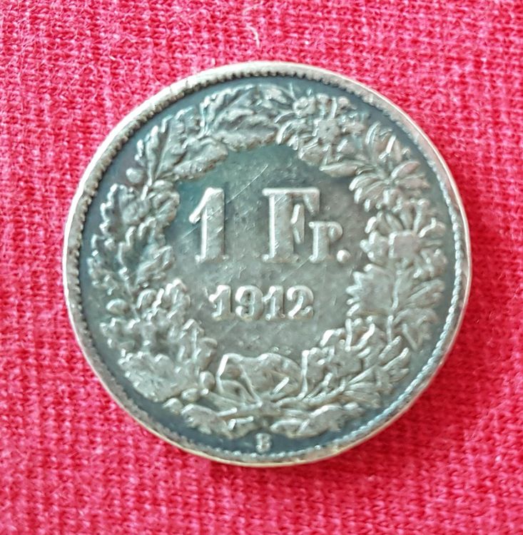 1 Franken 1912 uralte rare Silbermünze ab nur 1 Franken !!! | Kaufen auf Ricardo