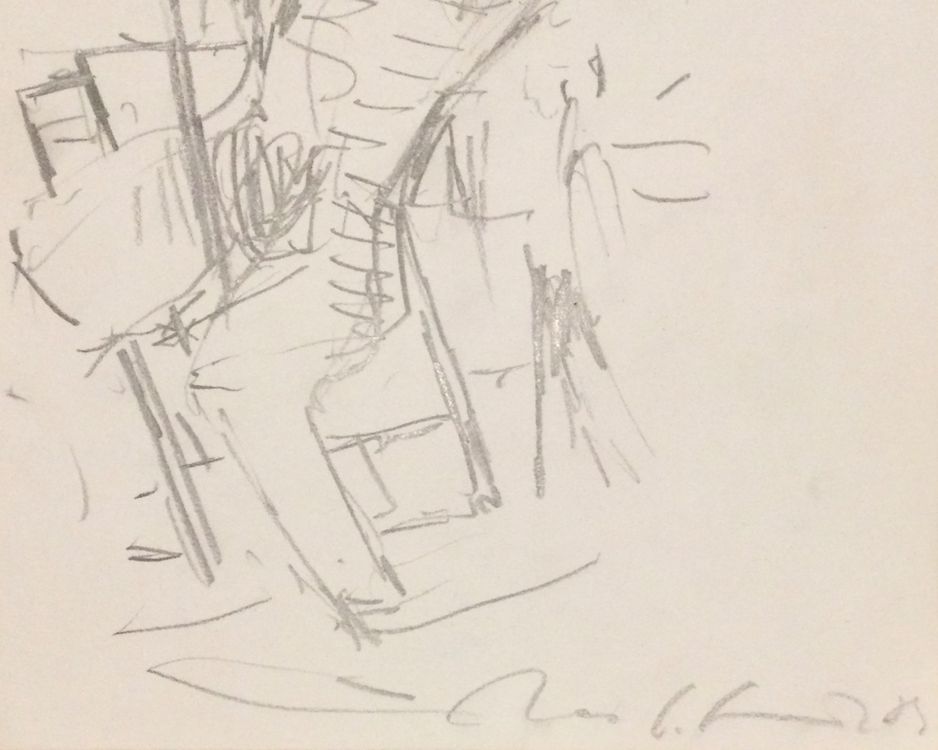 Abstrakte Damen Akt Zeichnung Unleserlich Signiert | Kaufen auf Ricardo