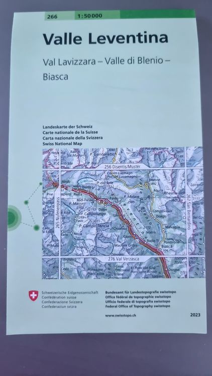 Landkarten 1 :50 000 Schweiz 2023 Valle Leventina (Neu und originalverpackt) in Wangen SZ für ...