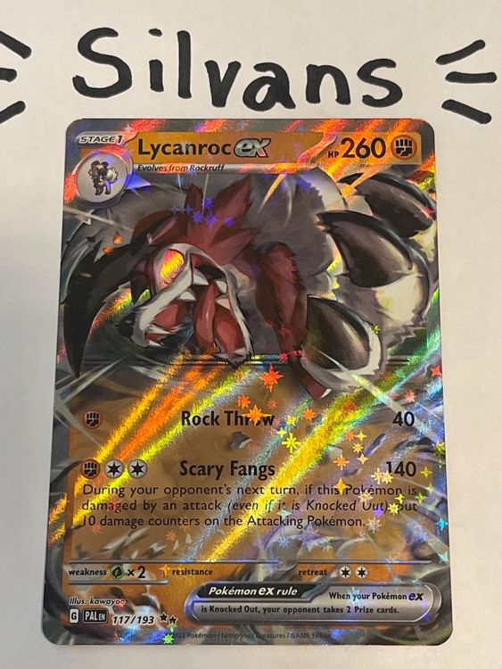 Lycanroc Ex 117193 Entwicklungen Paldea Evolved Englisch Kaufen Auf Ricardo