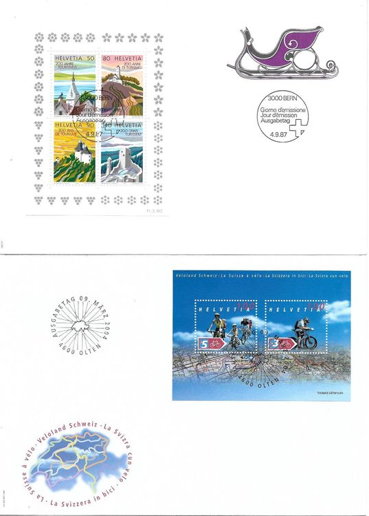 10 FDC Blocks Schweiz (Gebraucht) in Zürich für CHF 8 – mit Lieferung ...
