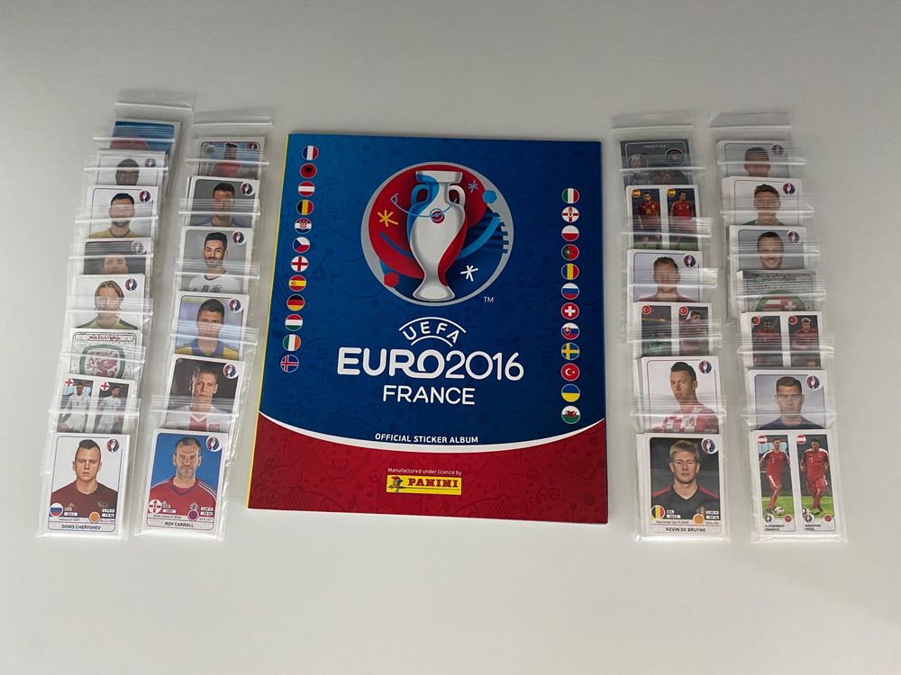 Panini komplett Set. EM 2016. Seltene Version (Gebraucht) in Hergiswil ...