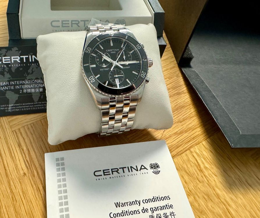 CERTINA DS FIRST CHRONOGRAPH SAPHIRE (Neu und originalverpackt) in Rorschach für CHF 336 – mit ...