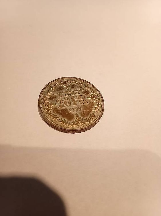20Fr. Münze 1999 (Gebraucht) in Mels für CHF 20 – mit Lieferung auf Ricardo kaufen