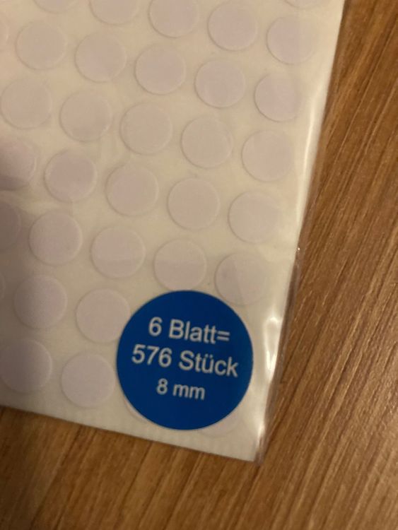 Sticker weisse Punkte 8mm Restposten | Kaufen auf Ricardo