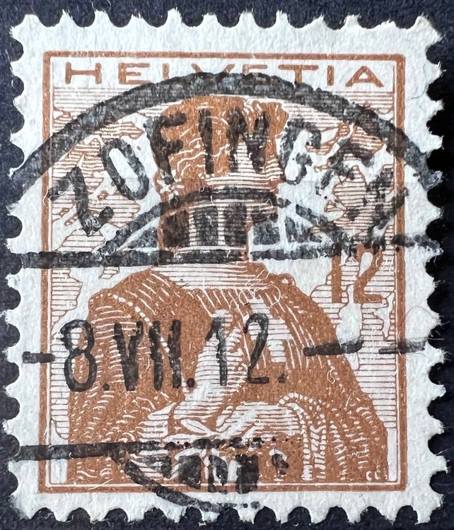 1907 Helv. Brustbild Zst 121 Voll-⦿ Zofingen | Kaufen auf Ricardo