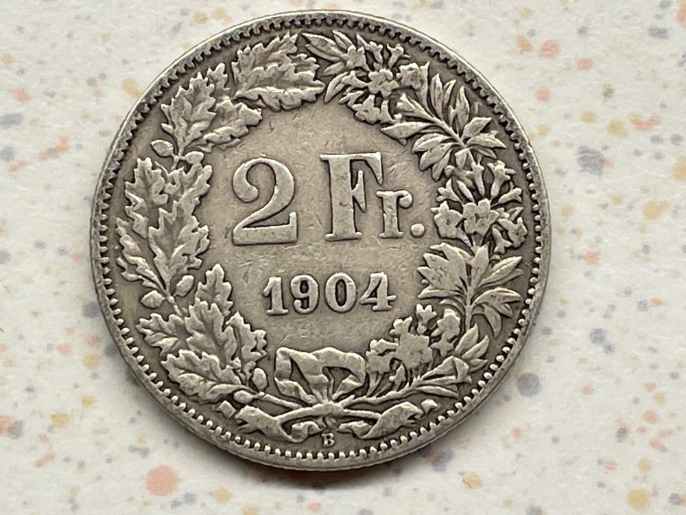 1904 2 Franken sehr selten (Gebraucht) in Winterthur für CHF 8 – mit Lieferung auf Ricardo kaufen