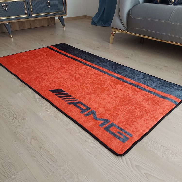 Mercedes Amg Logo rechteckiges, flauschiges Bambu Teppich (Neu und ...