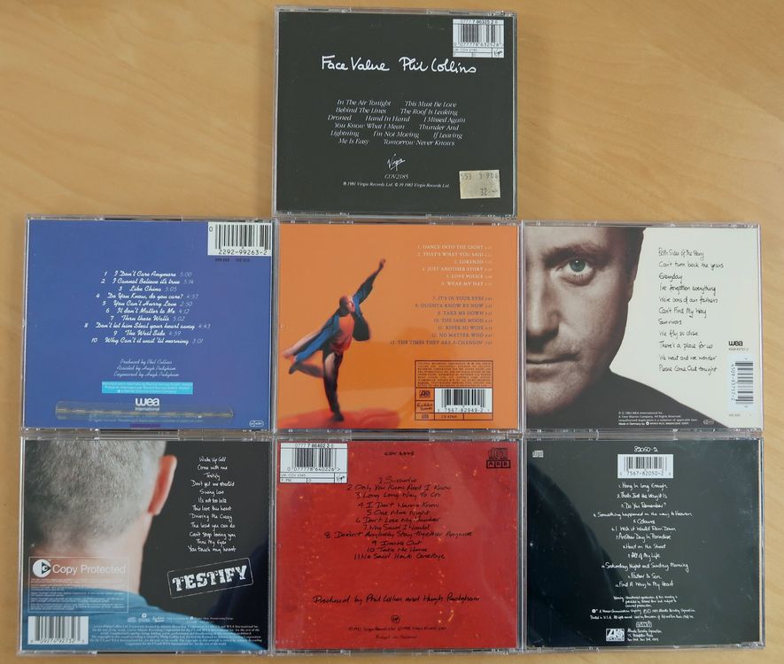 PHIL COLLINS - SAMMLUNG (7 CD's in sehr gutem Zustand) | Kaufen auf Ricardo