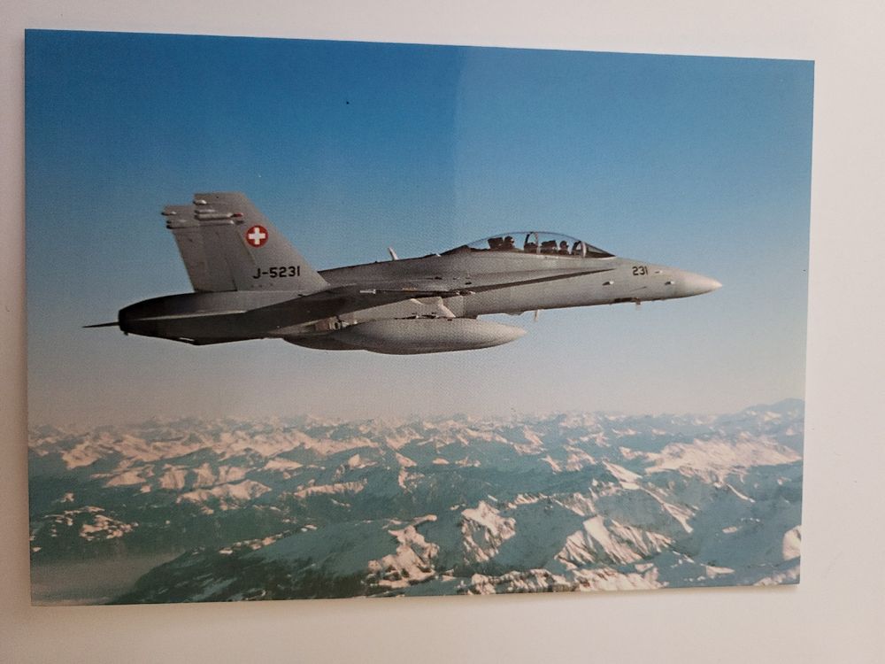 F/A-18 Postkarte Schweizer Luftwaffe J-5231 (Gebraucht) in nunningen für CHF 5 – mit Lieferung ...