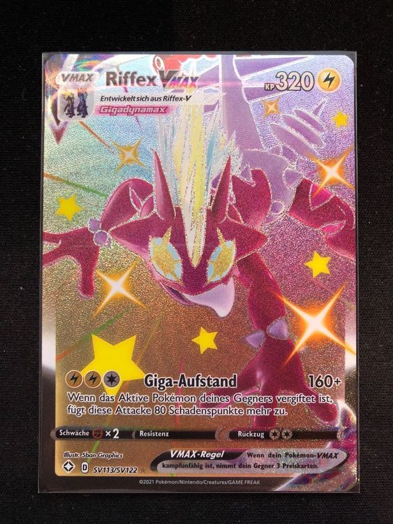 Pokemon Shiny Riffex Vmax (DE) (Neu (gemäss Beschreibung)) in ...
