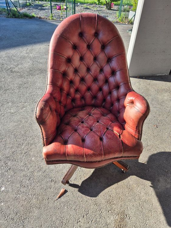 Chesterfiel Hillcrest fauteuil en cuir vintage! (Gebraucht) in Fribourg ...