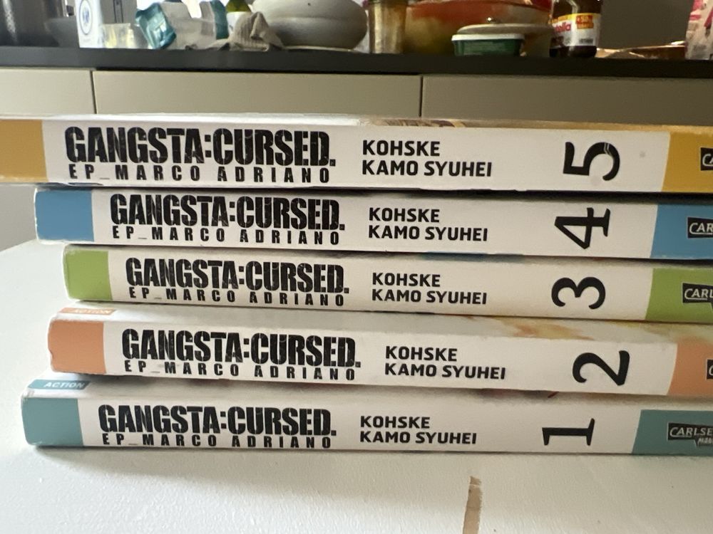 Gangsta Cursed Manga, Band 1-5, Komplett, Top Zustand! (Gebraucht) in ...