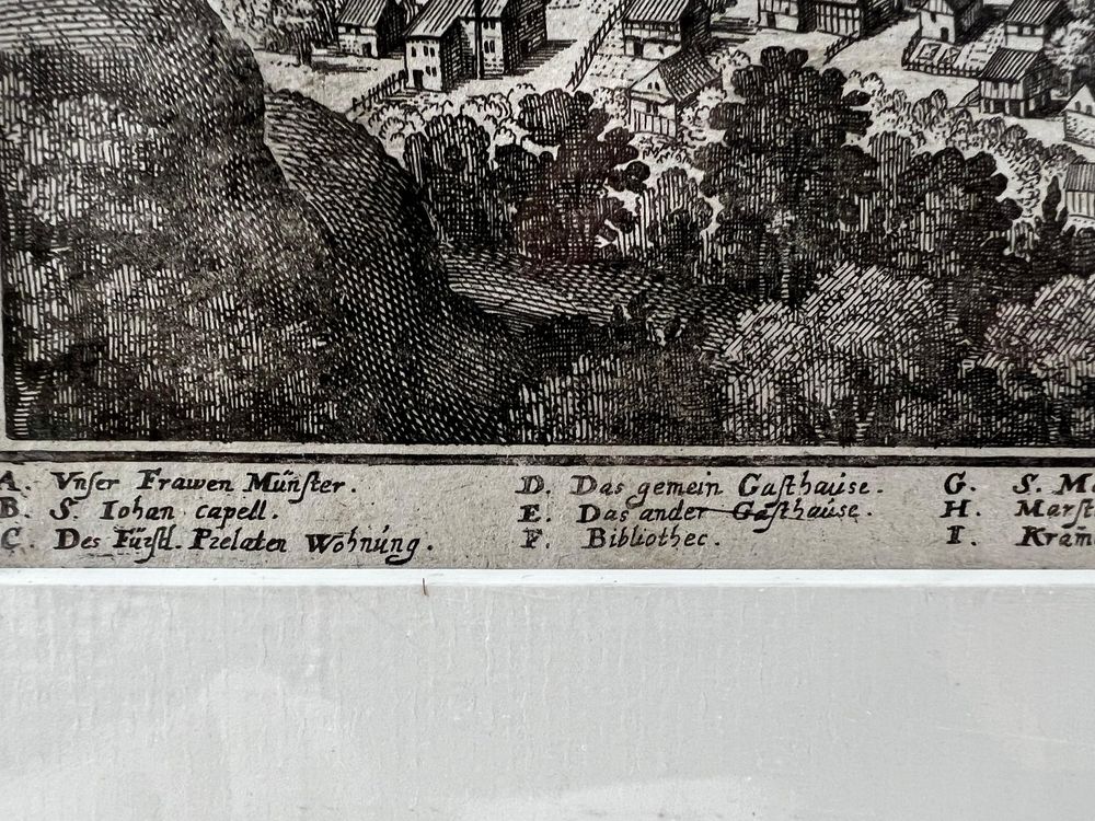 Kupferstich um 1642 Matthäus Merian d.Ä. 1593 Basel 1650 (Gebraucht) in Neuhausen am Rheinfall ...